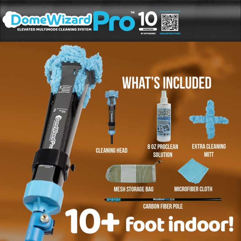 DomeWizardPRO 10 - Elevated Multiple Mode Cleaning System - HD Relay